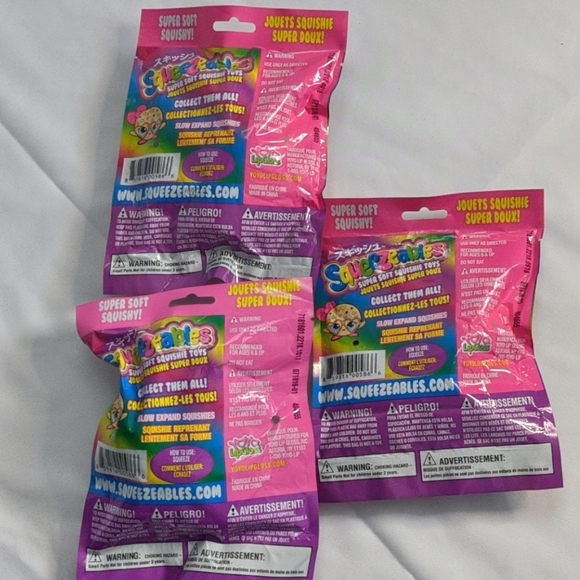 squeezables | Other | Squeezables 3 Pack Mermaid Cat Unicorn Watermelon ...